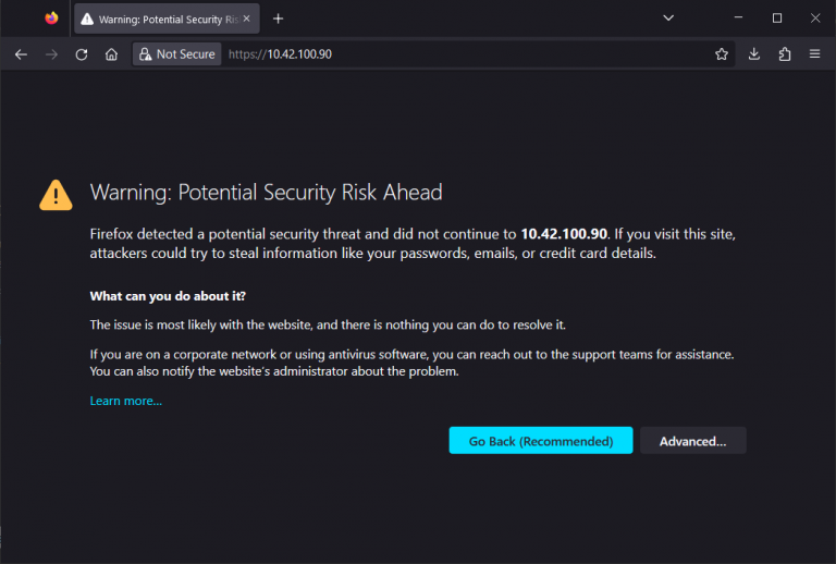 Getting Certificate Error When Accessing Slideshows Web Interface 9065